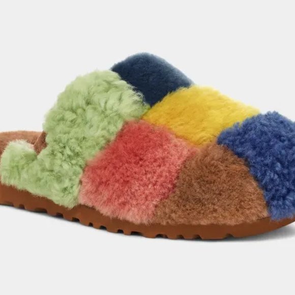 UGG | Shoes | Ugg X The Elder Statesman Genuine Shearling Patchwork ...